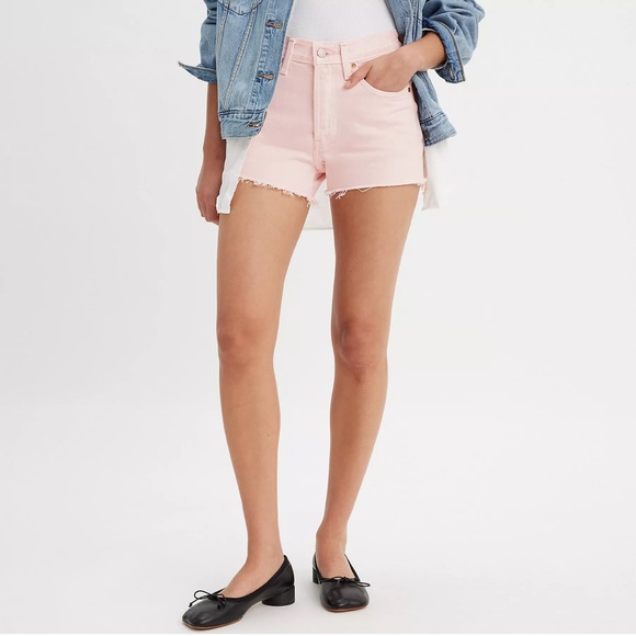 Levi's | Shorts | Levis 5 Signature Button Fly High Rise Cutoff Light ...